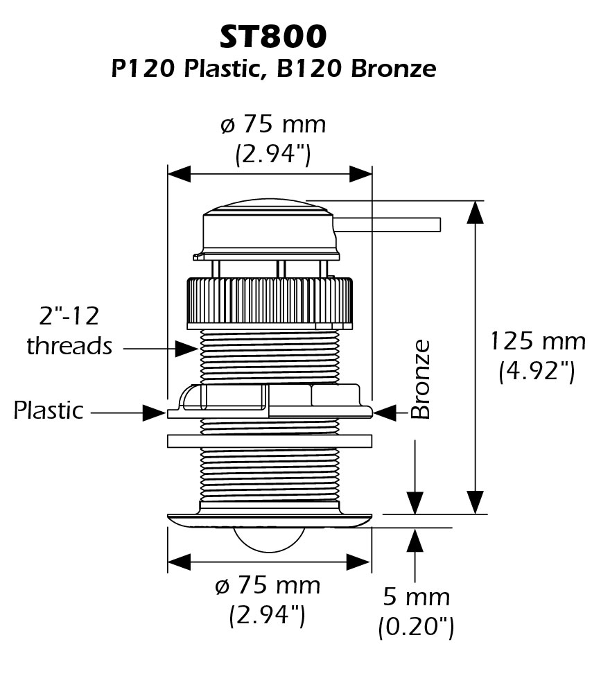 Airmar ST800 P120 - Analógico【Transductor Pásivo】| GPS Náutico®